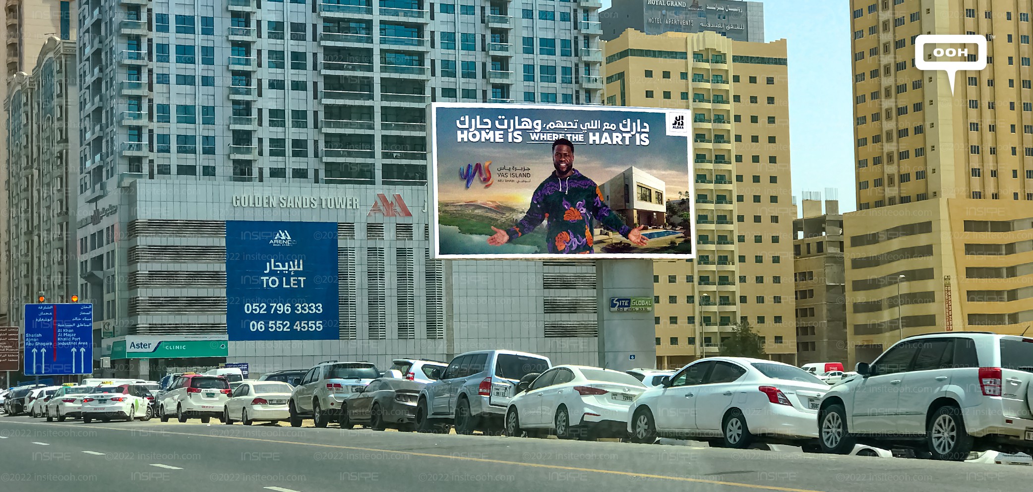 The Hart Wants What It Wants, CIO of Yas Island, Kevin Hart, Declares on the Billboards of UAE ...
